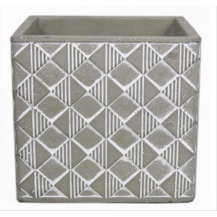 CERAMICA POT CUBICO BUENOS D13x13 H13CM