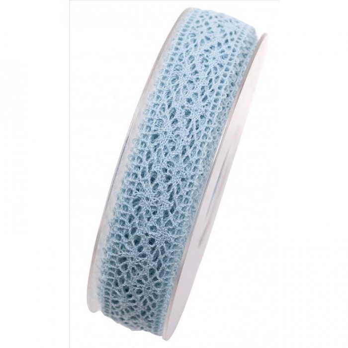 CINTA PUNTILLA TURQUESA 25mm x 15m