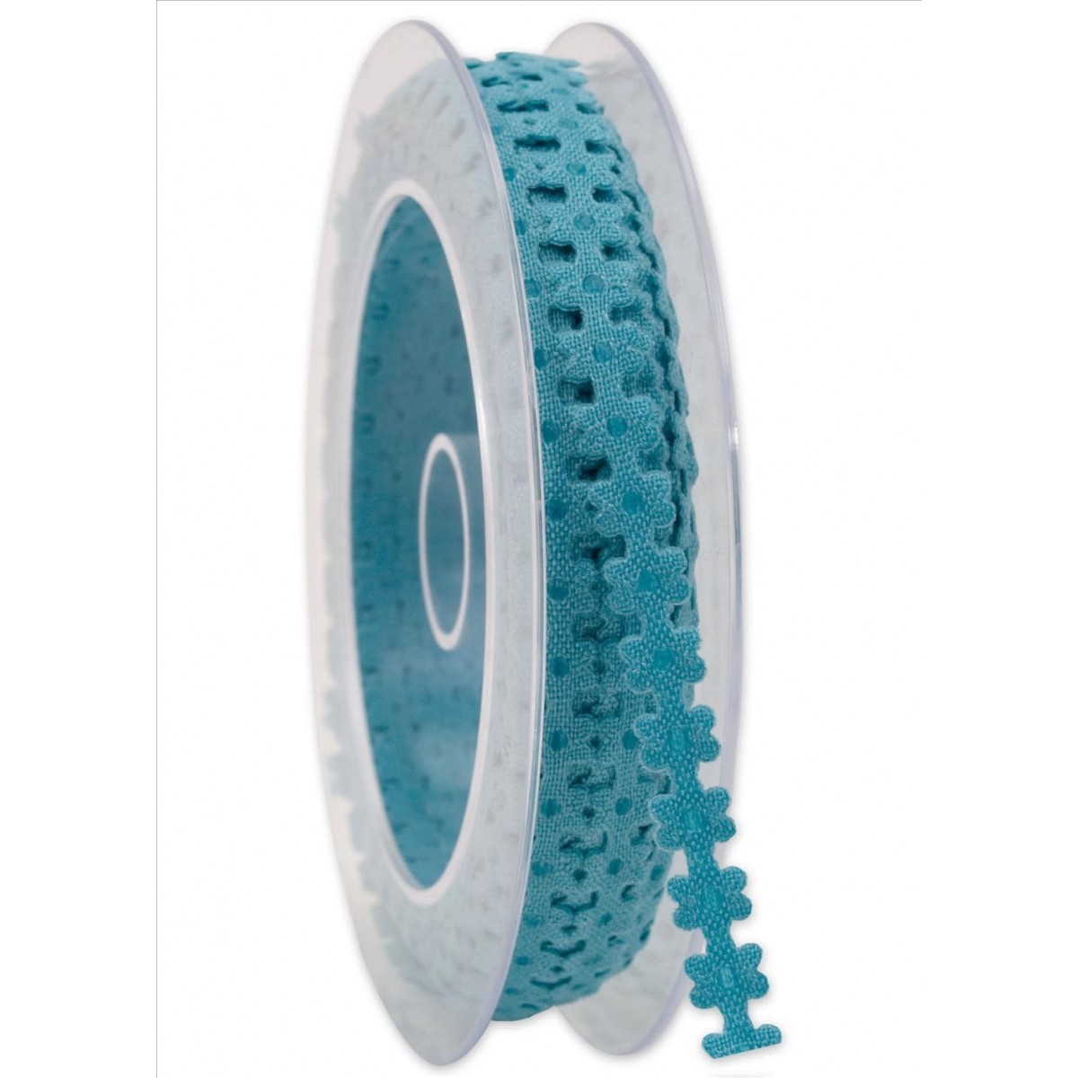 CINTA SUMMER FLOWER TURQUESA 7mm X 20m