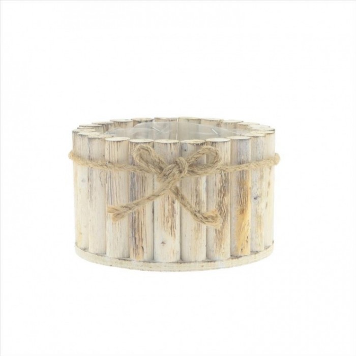 BASE MADERA REDONDA MACKENZI 30X22X13
