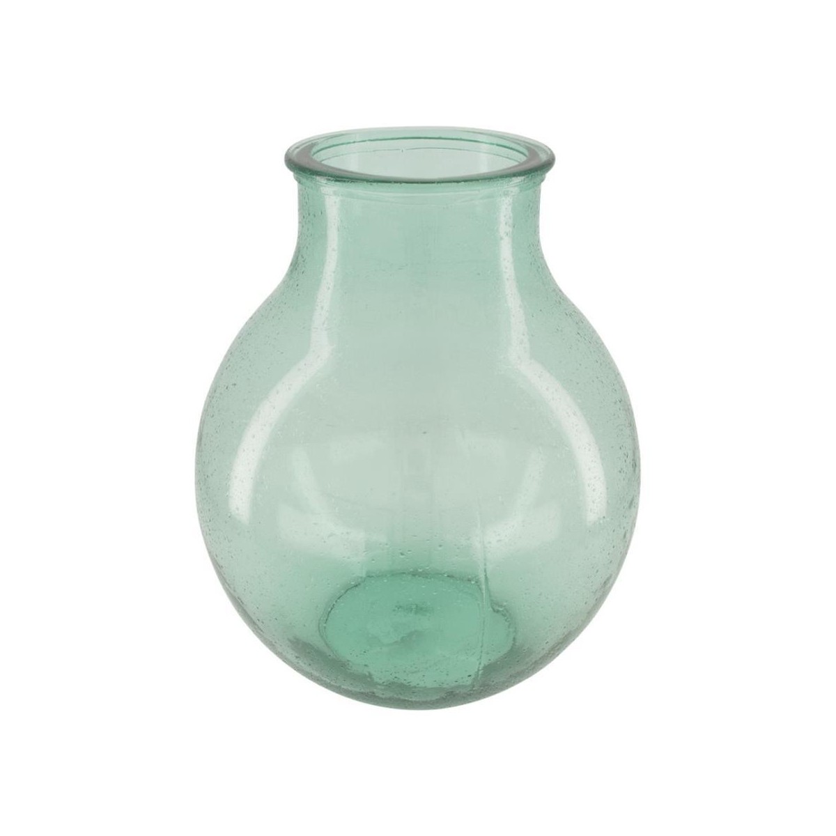 CRISTAL RECICLADO JARRON VERDE D29x36cm