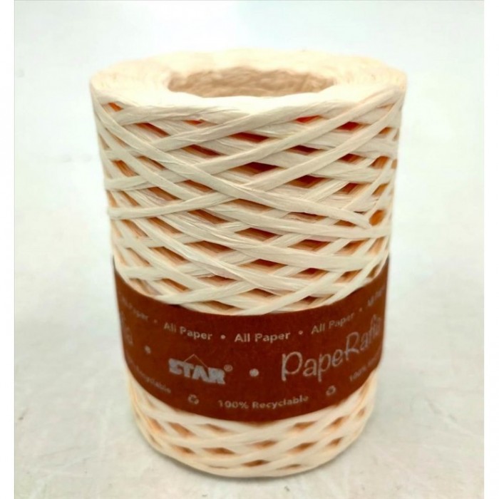 RAFIA DE PAPER BOBINA 200 m BLANC