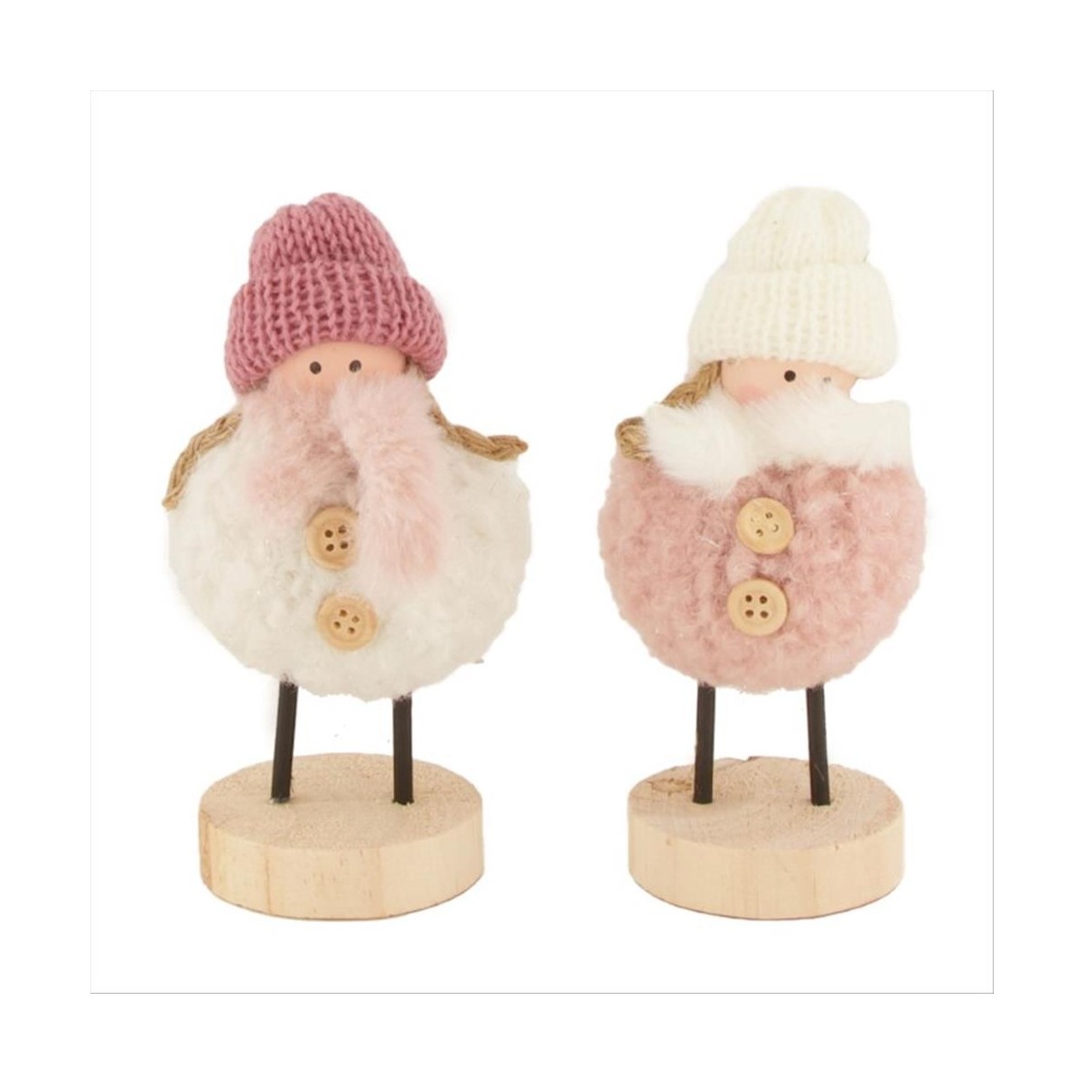 NINYA ABRIGADA BASE MADERA D6x13cm 2 MODELOS