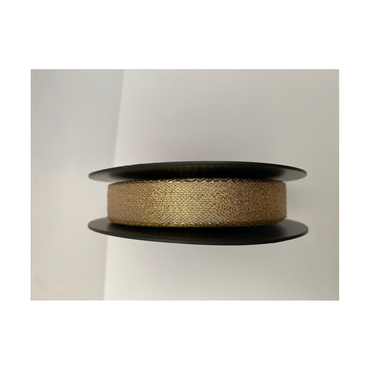 CINTA NAVIDAD DORADA 15mm 20m